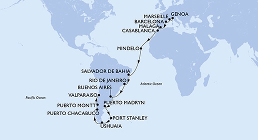 MSC World Cruise 2025 - Crociera giro del mondo | MSC Crociere